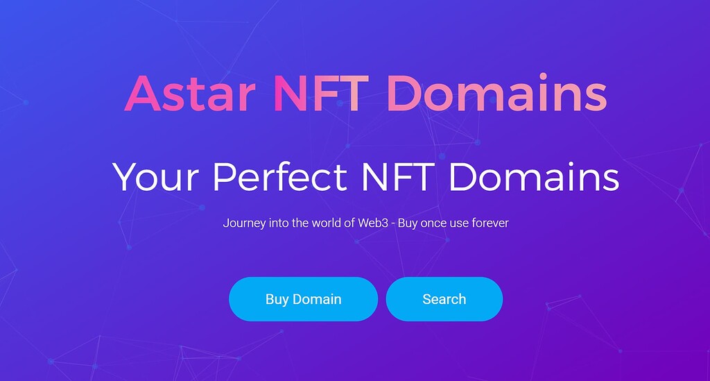 Astar Web3 Domains - dApp Staking Application - dApp Staking Applications - Astar Forum