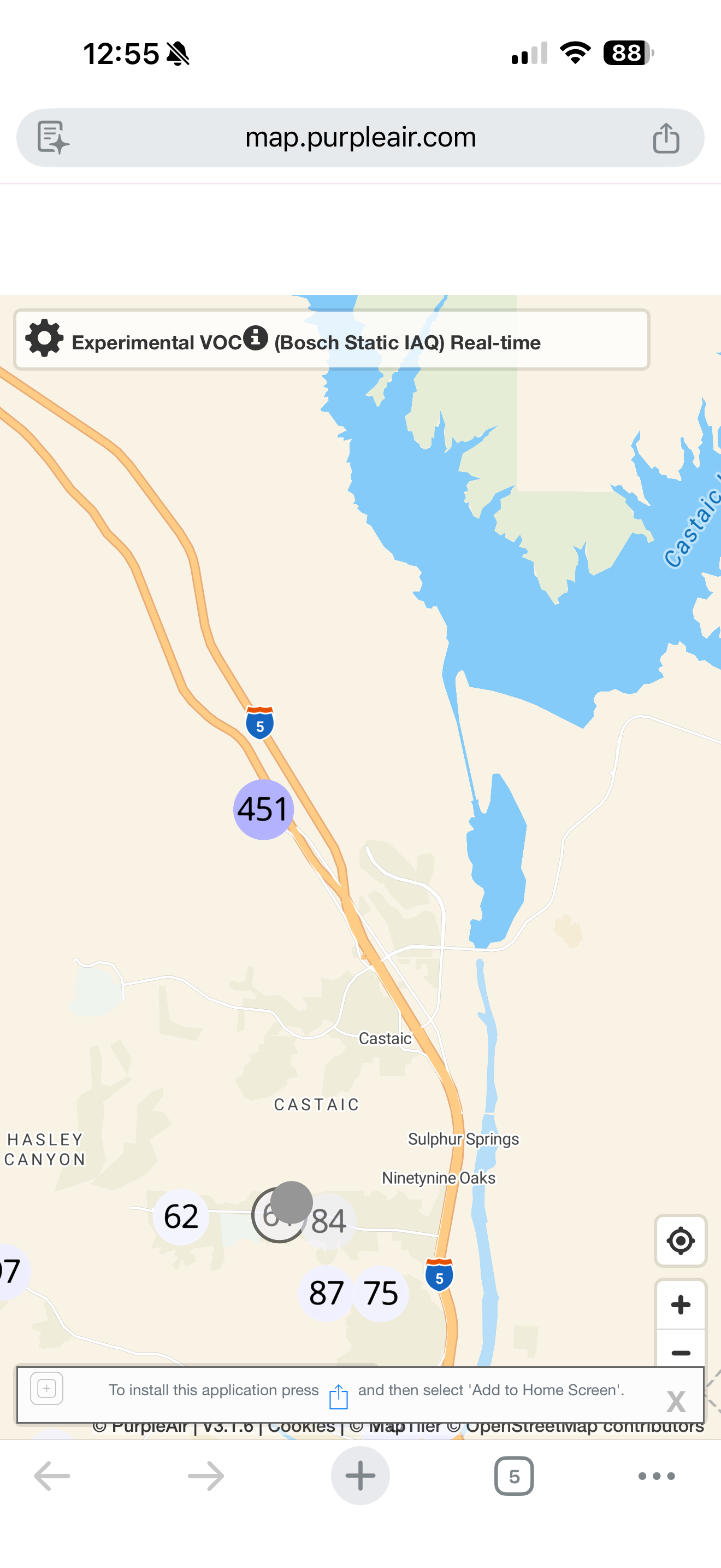 VOC of 450 - EPA of 0 - Sensors - PurpleAir Community