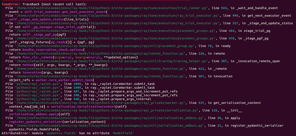 First rllib examples from O'Reilly 'Learning Ray' book not working - RLlib - Ray