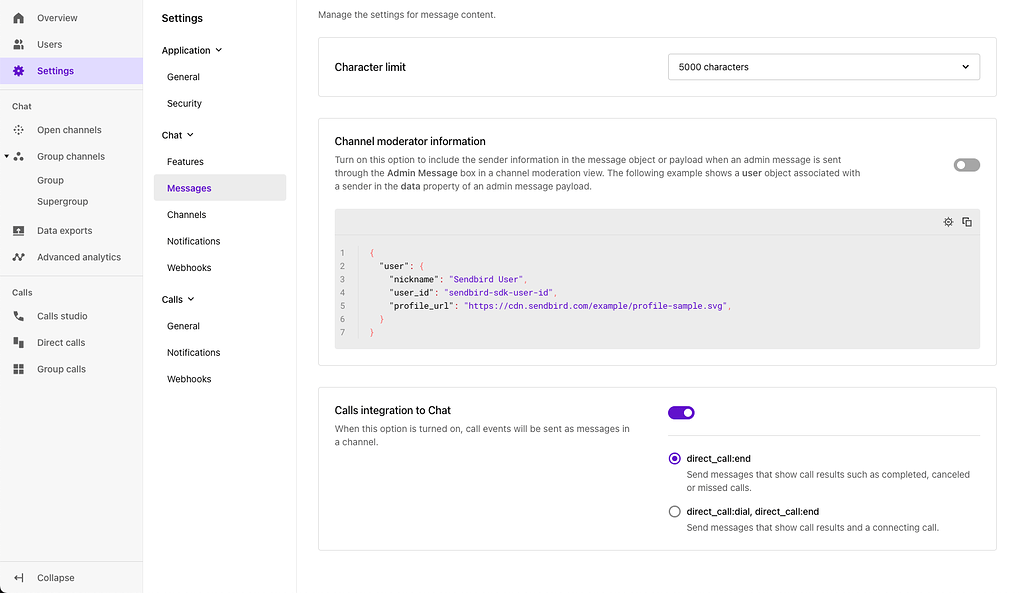 Calls integration to Chat - Sendbird Chat UIKit - Sendbird Community