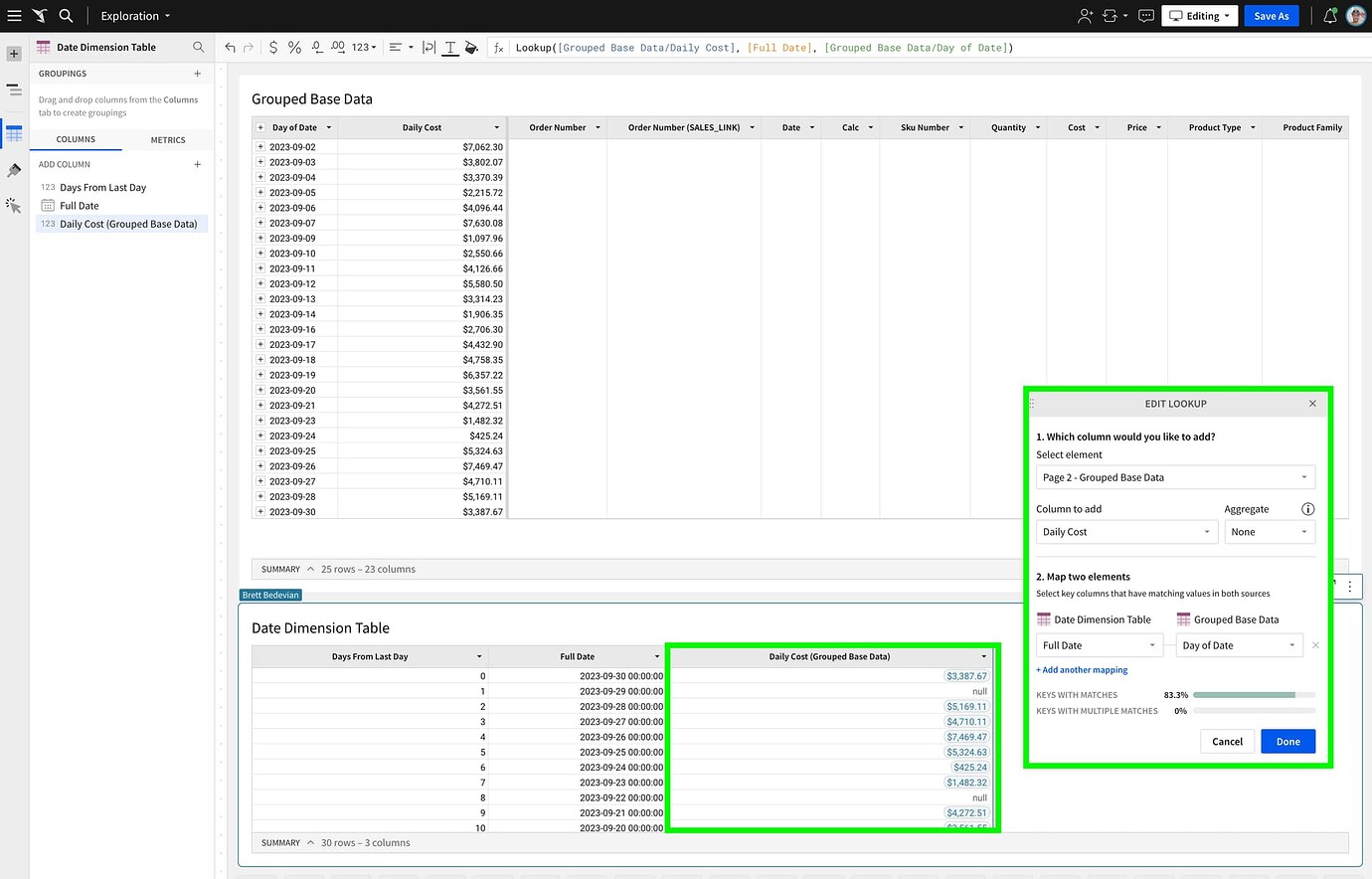 How to fill in missing dates in table elements - Knowledge Hub - Sigma ...