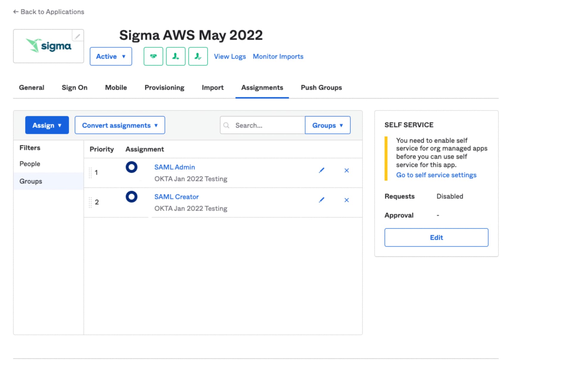 User Group Priority when provisioning users and account types with Okta ...