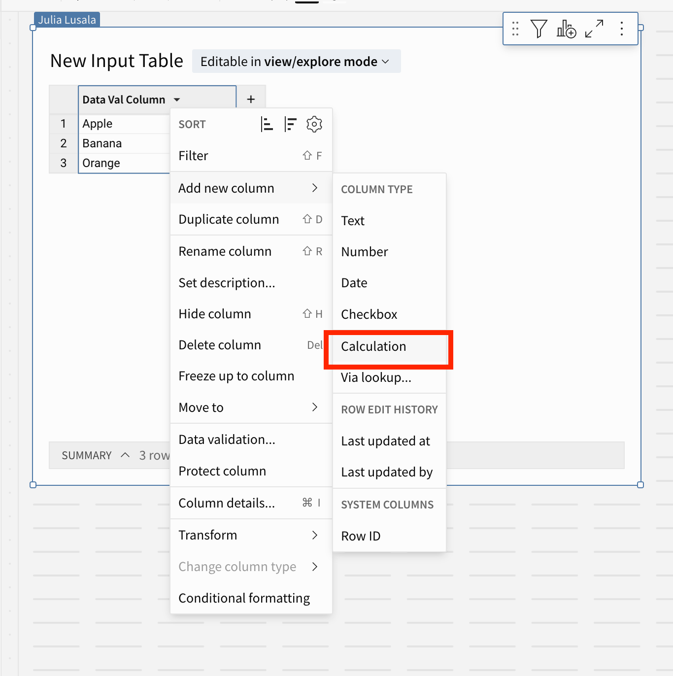Input Tables - Trigger Lookup upon selection - Workbook Operations ...