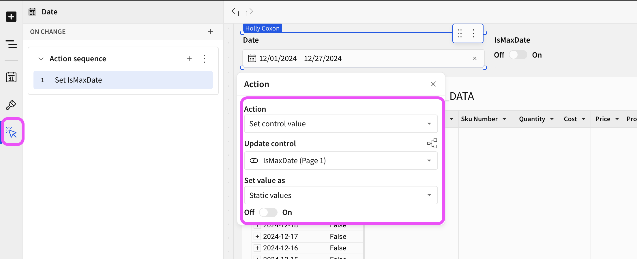 How To Set A Dynamic Default Value For A Control - Knowledge Hub - Sigma Community