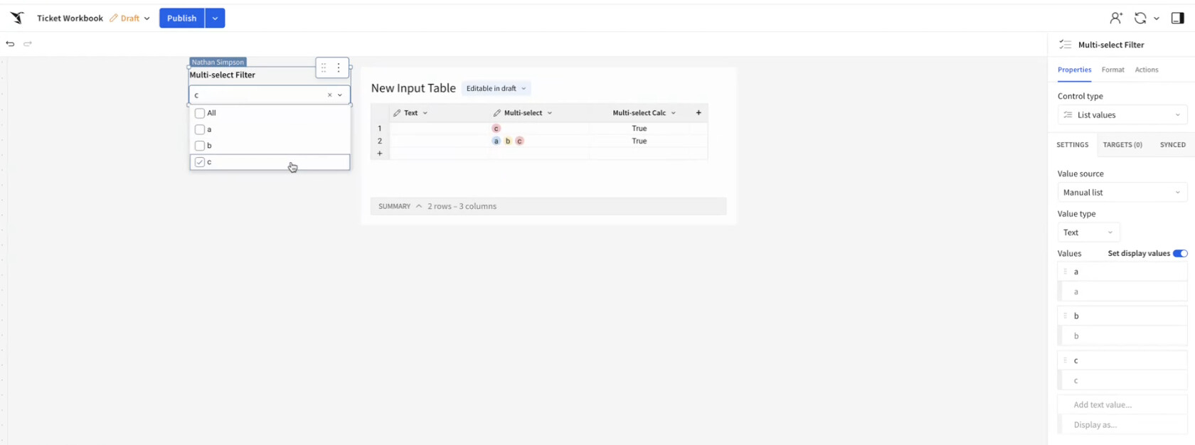Filtering on Multi-Select Columns - Knowledge Hub - Sigma Community