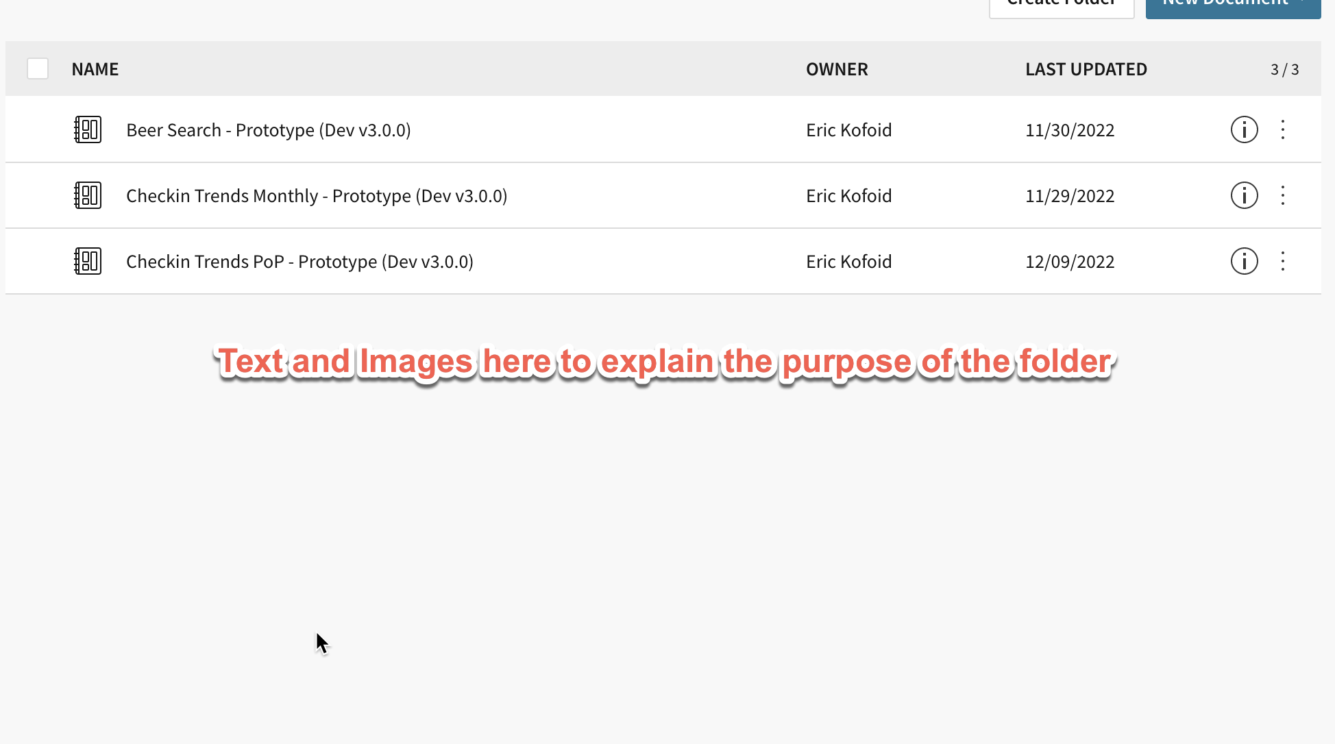 Documentation in folder view - Ideas - Sigma Community