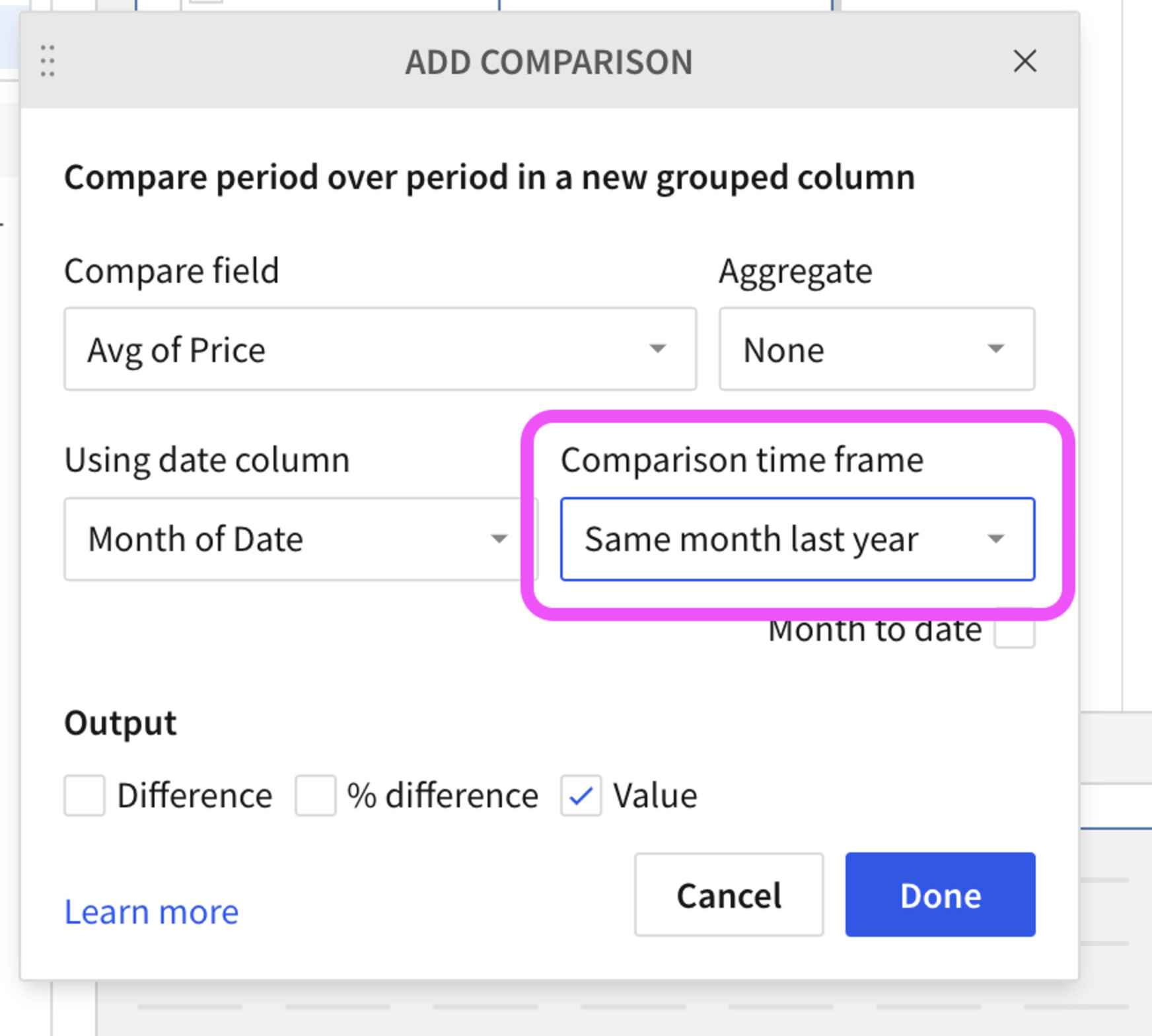 Period-Over-Period Analysis: How To Keep Comparison Values While ...