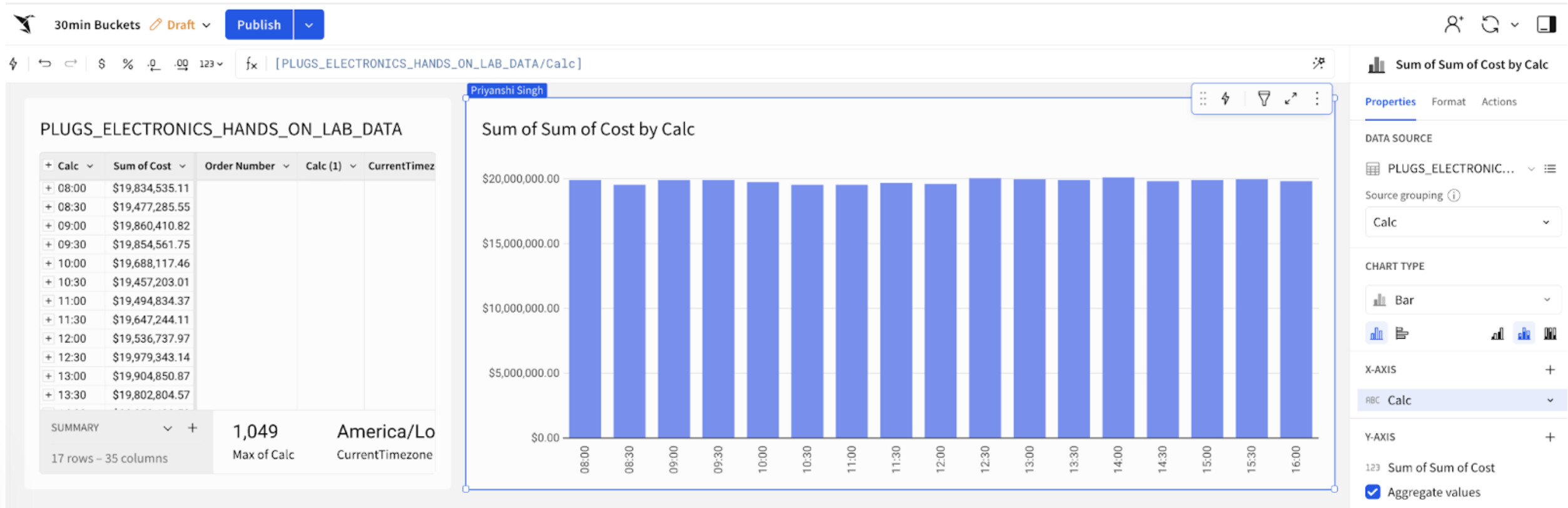 How to make 30 minute time buckets for a bar chart - Knowledge Hub ...