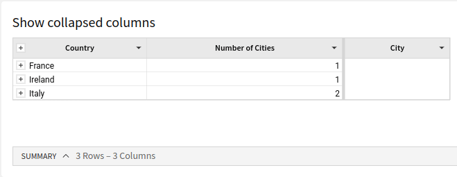 "Show collapsed columns" option issue - Workbooks and Visualizations - Sigma Community