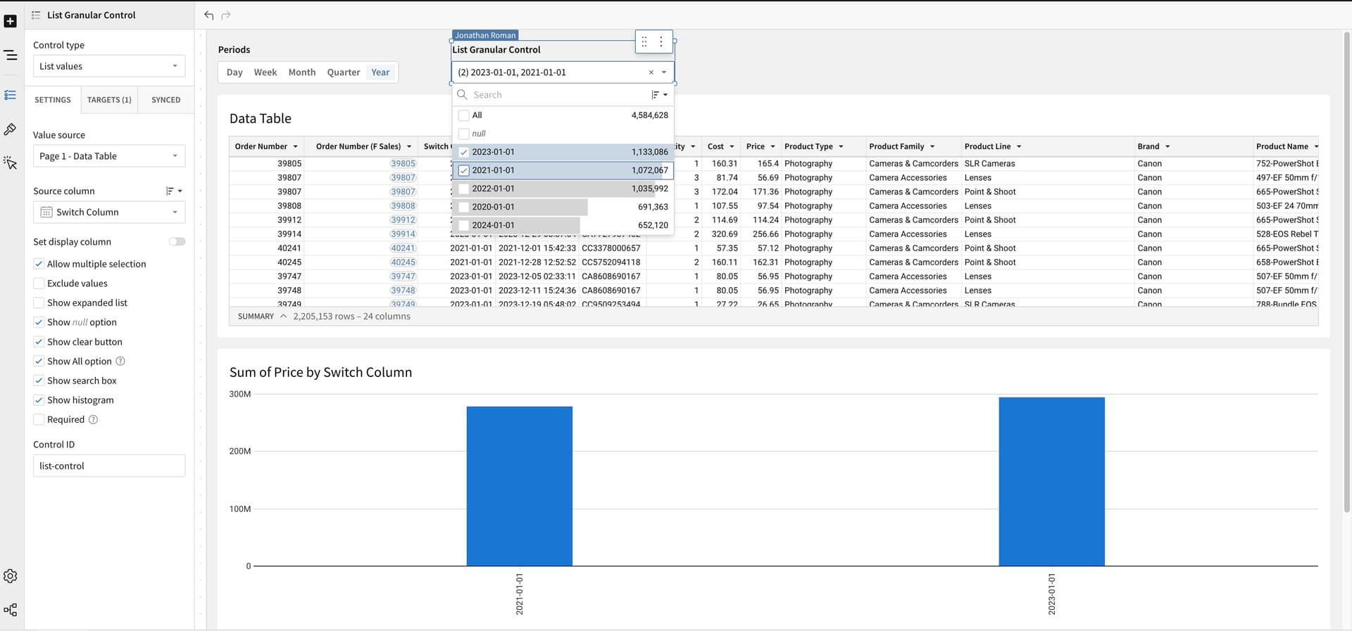 Using a Segmented Control and List Filter to dynamically flip between ...