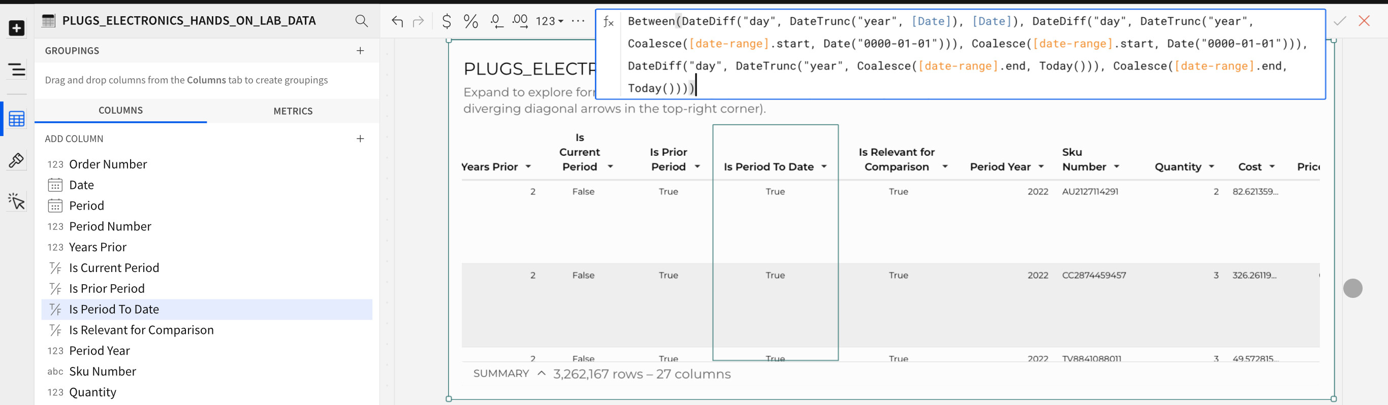 How To Create a Dynamic KPI Comparison Based On A Date Granularity ...