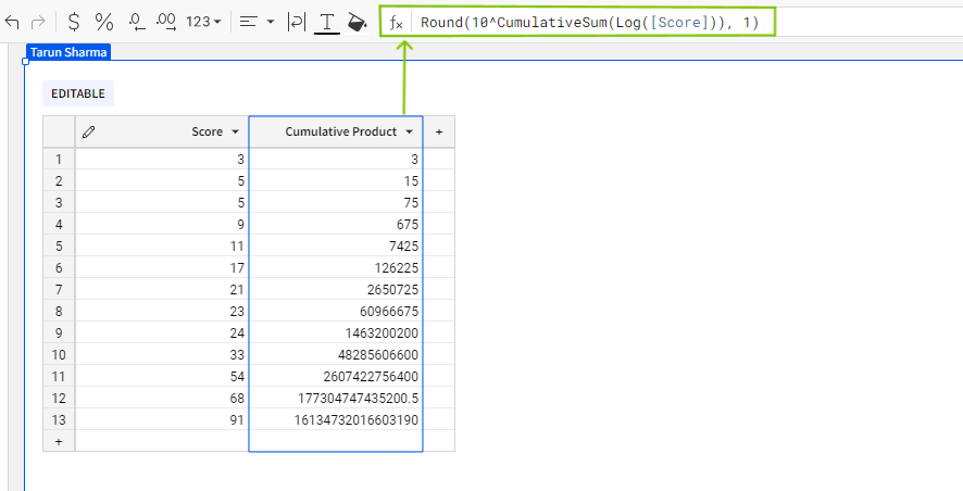 How to calculate the Cumulative Product? - Sigma Formulas and Functions ...