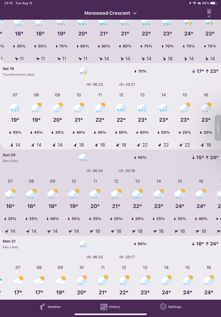 Forecast App Icons - Not showing Sun? - Tempest Owners - The Tempest ...