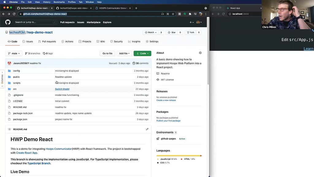 How To Using React Js With Hoops Communicator Hoops Communicator Tech Soft 3d Forum