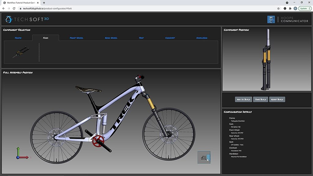 How To Build a Product Configurator Application - HOOPS Visualize Web - Tech Soft 3D Forum
