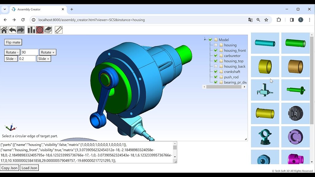 Hoops Communicator Assembly Creator Demo Hoops Communicator Tech Soft 3d Forum