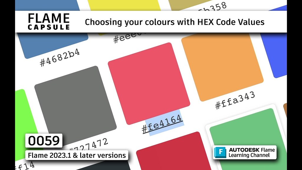 New FLAME CAPSULE - Choosing your colours with HEX Code Values - Flame ...