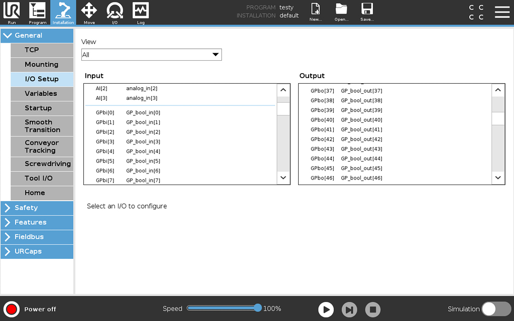 How To Obtain A List Of All The Ios On The Robot Using The Urcap Java Api Java Universal