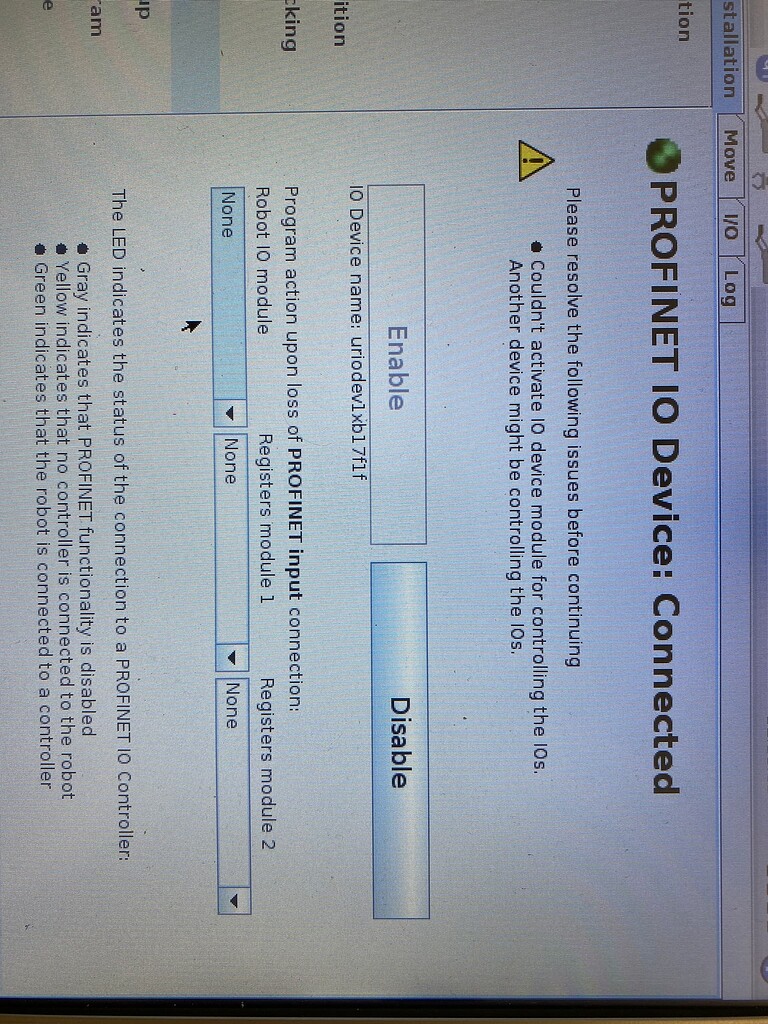 Problem With Profinet Communication Robot Communication Universal Robots Forum