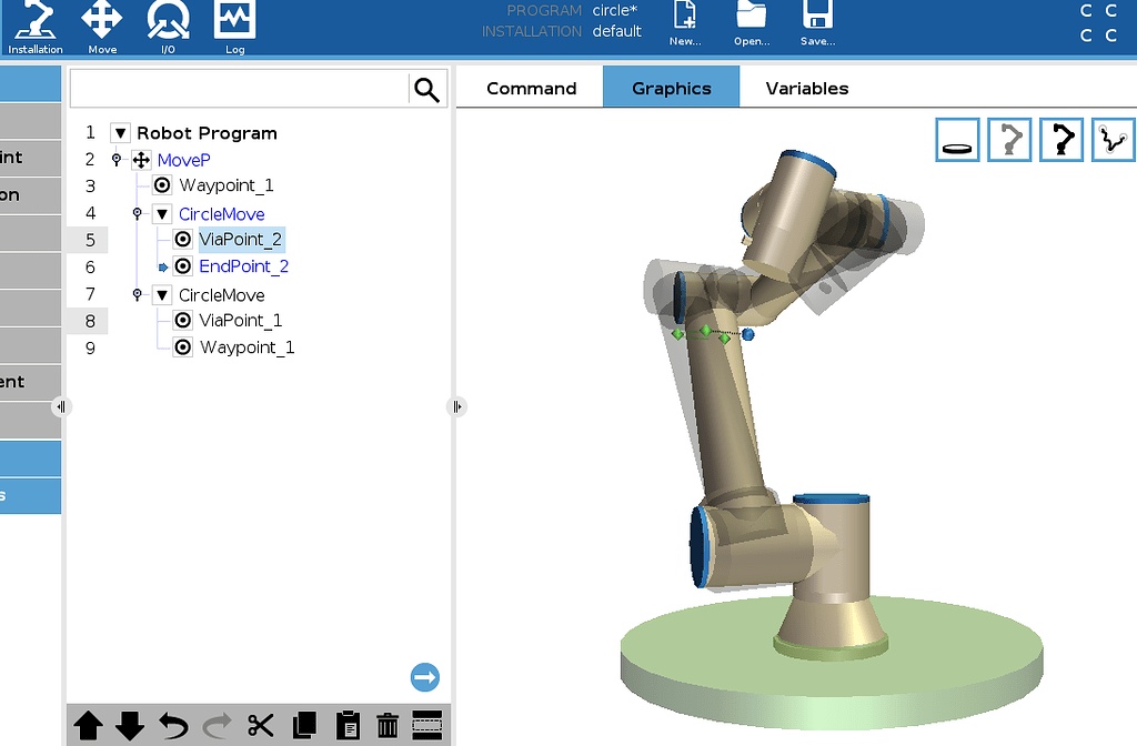 Circle move problem - URScript - Universal Robots Forum