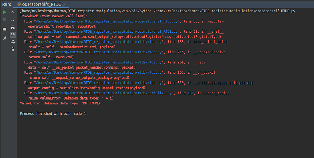 RTDE communication issues - Robot Communication - Universal Robots Forum