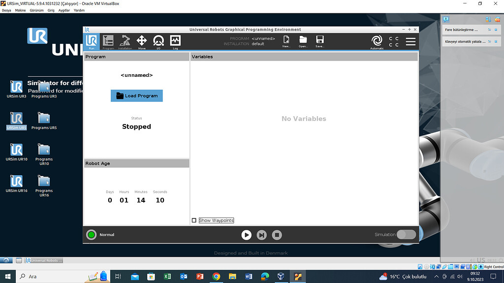 Offline simulation doesn't work - Technical Questions - Universal Robots Forum