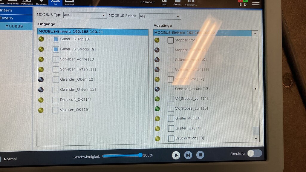 Connect and work with external IO (via Modbus) - General Application ...