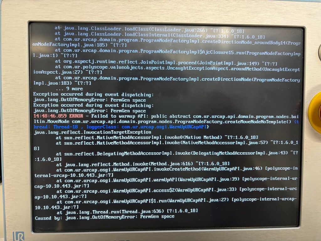UR5 not working properly after removing URCap - Technical Questions ... UR5 not working properly after removing URCap - Technical Questions ...