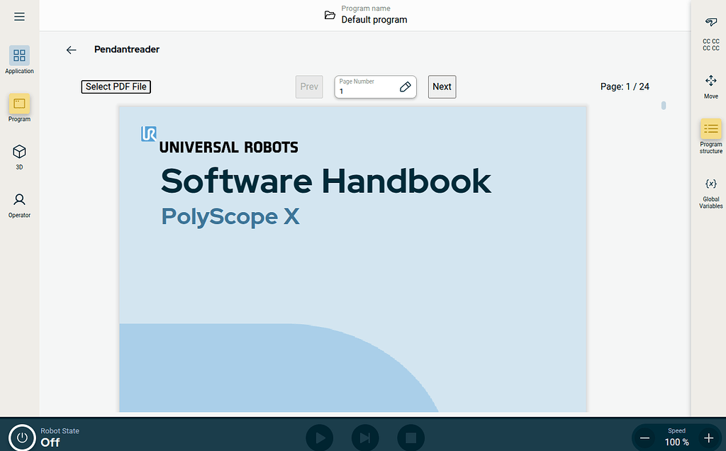 PendantReader - an open-source PDF reader for PolyScope X - URCap Development - Universal Robots ...