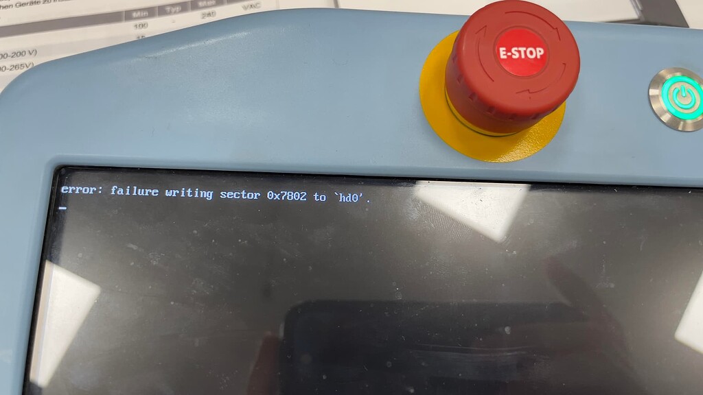 Error message when booting - Technical Questions - Universal Robots Forum