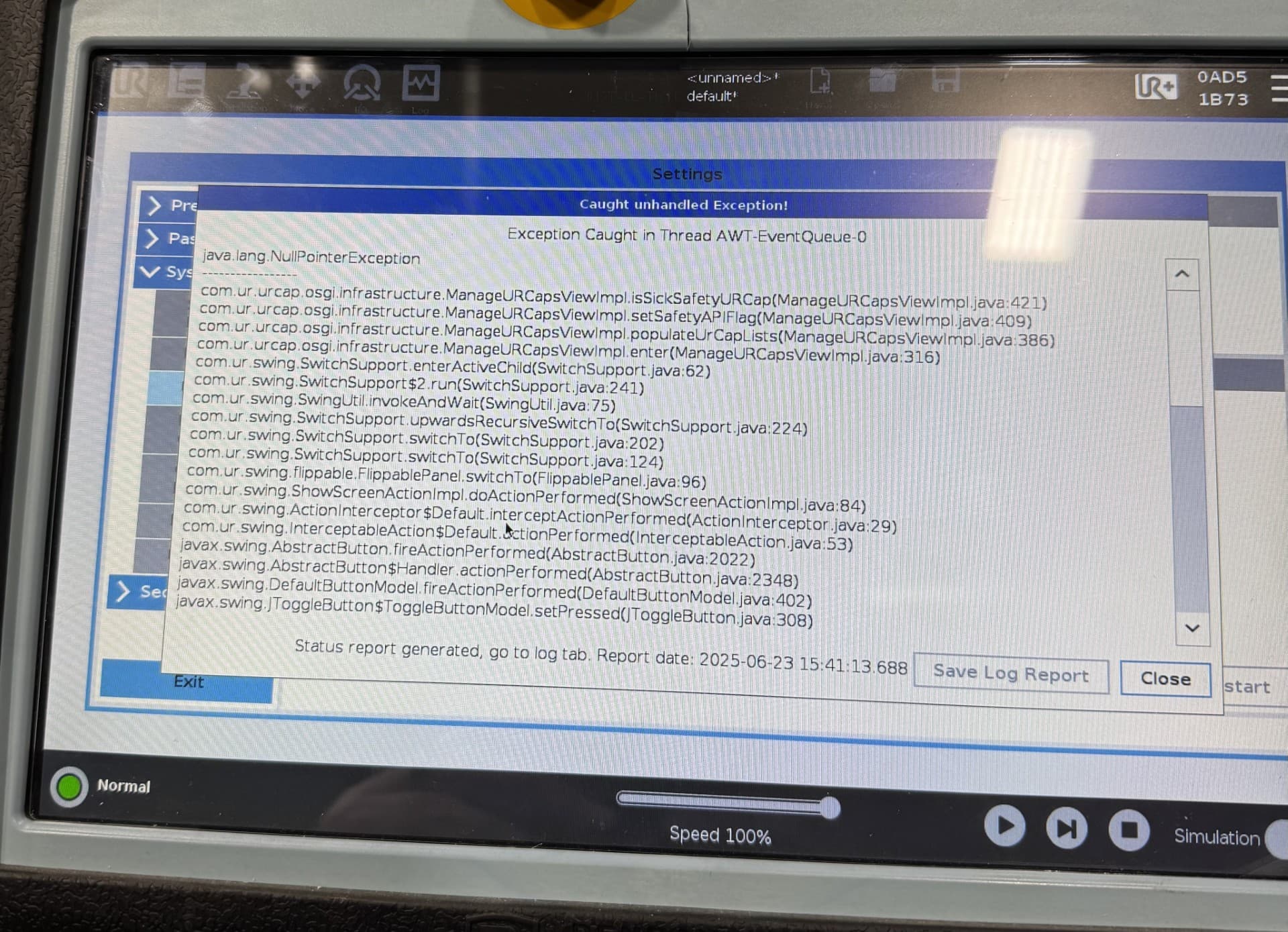 When uninstalling or installing URCaps - General Application Help: How do I? - Universal Robots ...