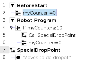 How do I create a program that drops a part ff at inspection site every 10 parts? - Technical ...