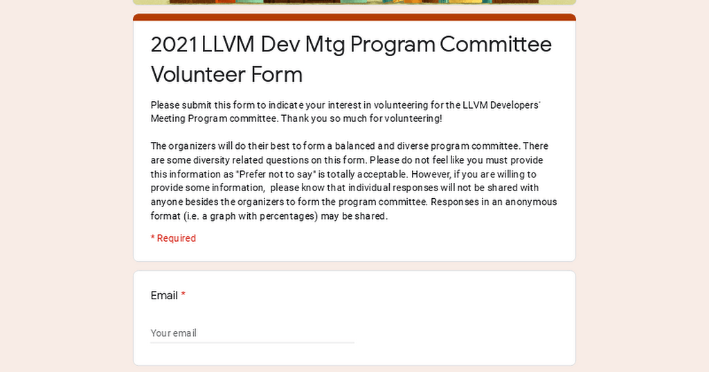 Volunteers needed for 2021 LLVM Dev Mtg Program Committee - US Developer Meeting - LLVM ...