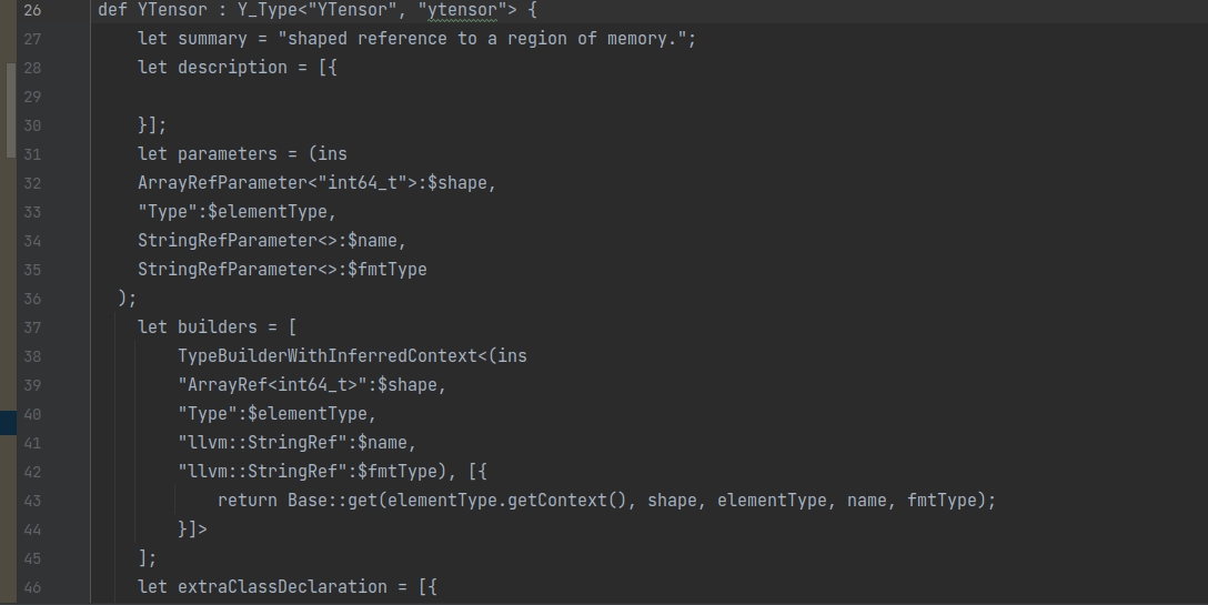 Custom mlir tensor type - MLIR - LLVM Discussion Forums