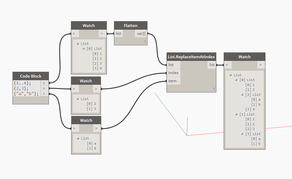 List.ReplaceItemAtIndex - Revit - Dynamo