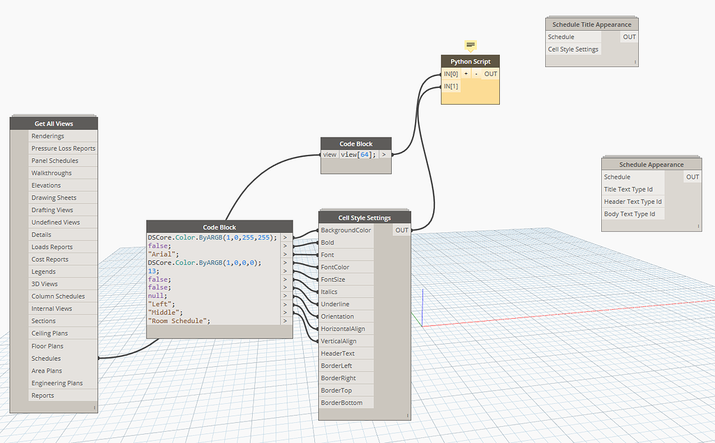 Changing the background color of individual cells in a Revit schedule ...