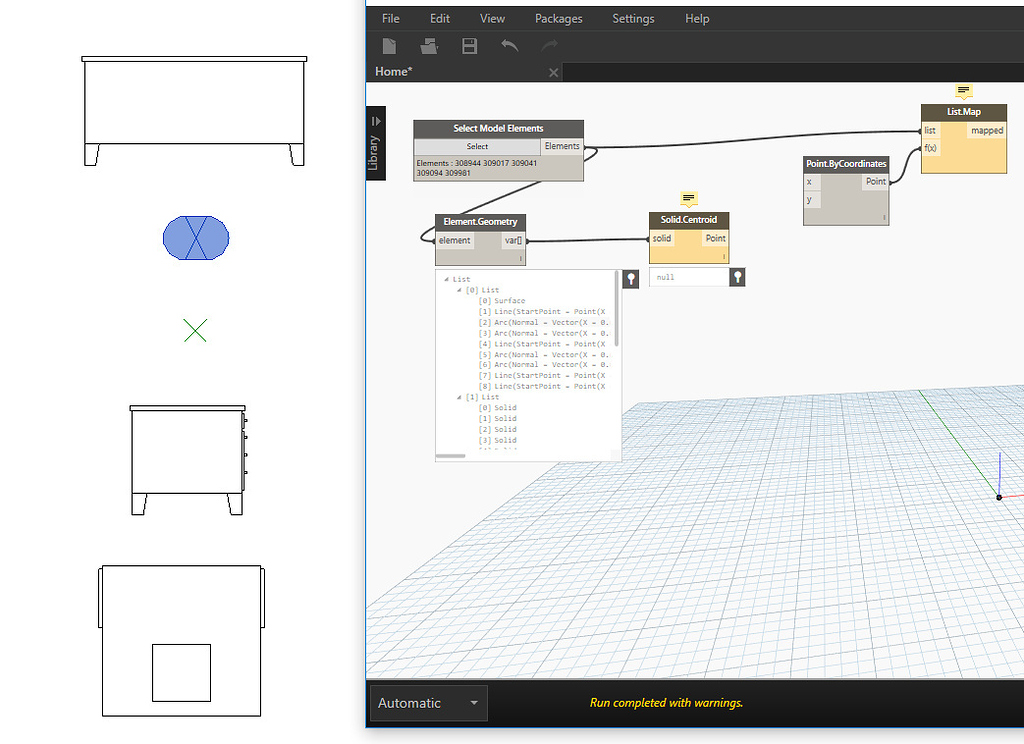 How can I get the insertion point of elements in Legend? - Revit - Dynamo