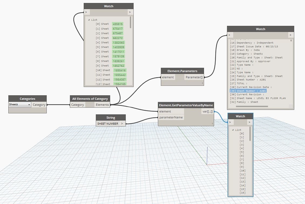 Export Revit project existing sheets (sheet number/name) to excel with Dynamo - DesignScript ...