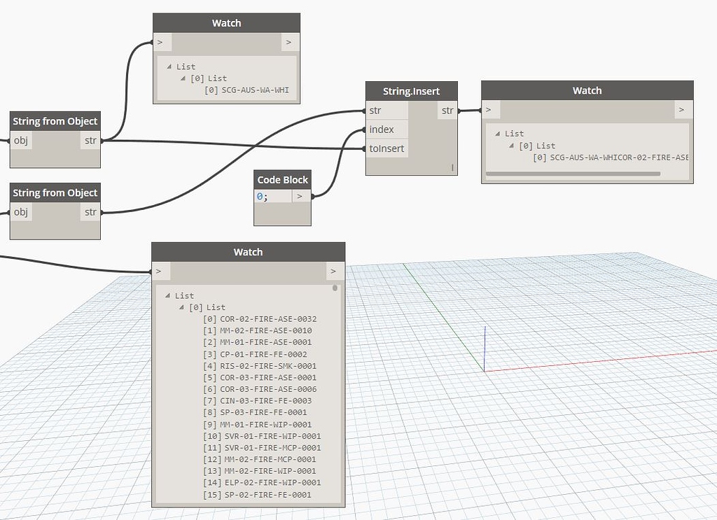 Concatenate two lists - Revit - Dynamo