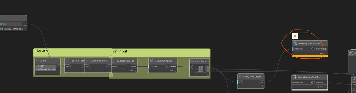 Revit geometry from json file - Revit - Dynamo