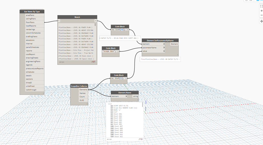 Applying a list of scope boxes to a list of floorplan views - Revit ...
