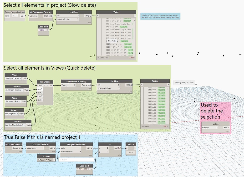 Delete all the used elements and Annotation used in a project - Revit ...