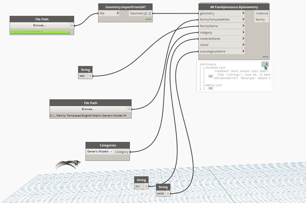 Import sat in revit by dynamo - Revit - Dynamo