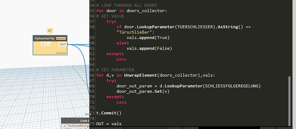 Get And Set Values In Python Dynamo