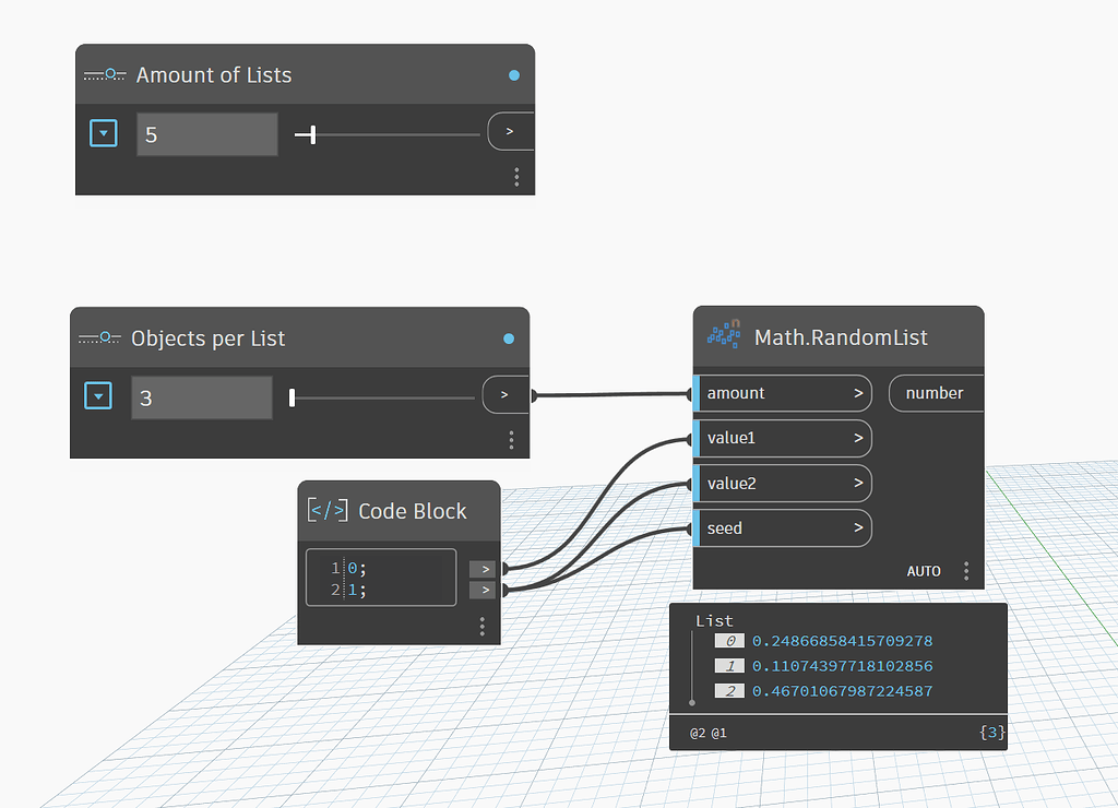 List of lists of random values - Lists-Logic - Dynamo