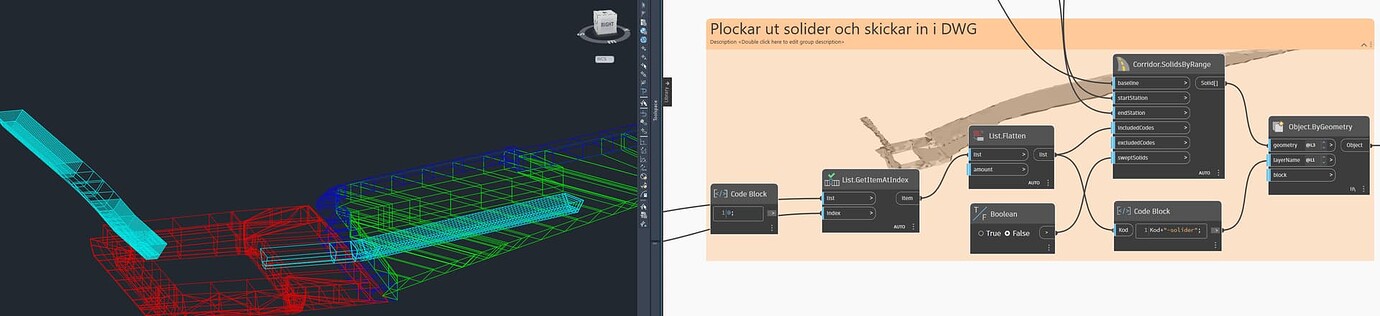 Extracting Corridor Solids from multiple corridors, lists magic - Civil ...