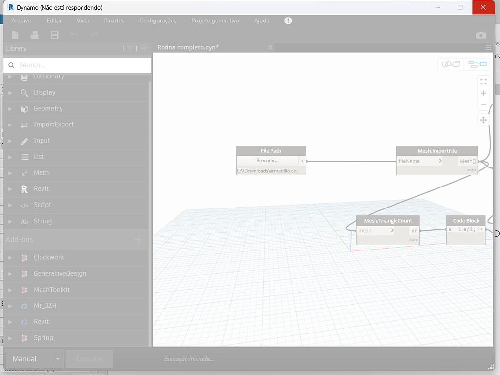 Problems creating geometry through mesh - Geometry - Dynamo