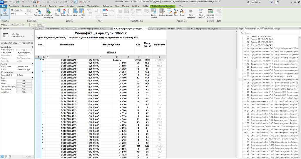 Seting values to elements in schedule - Revit - Dynamo