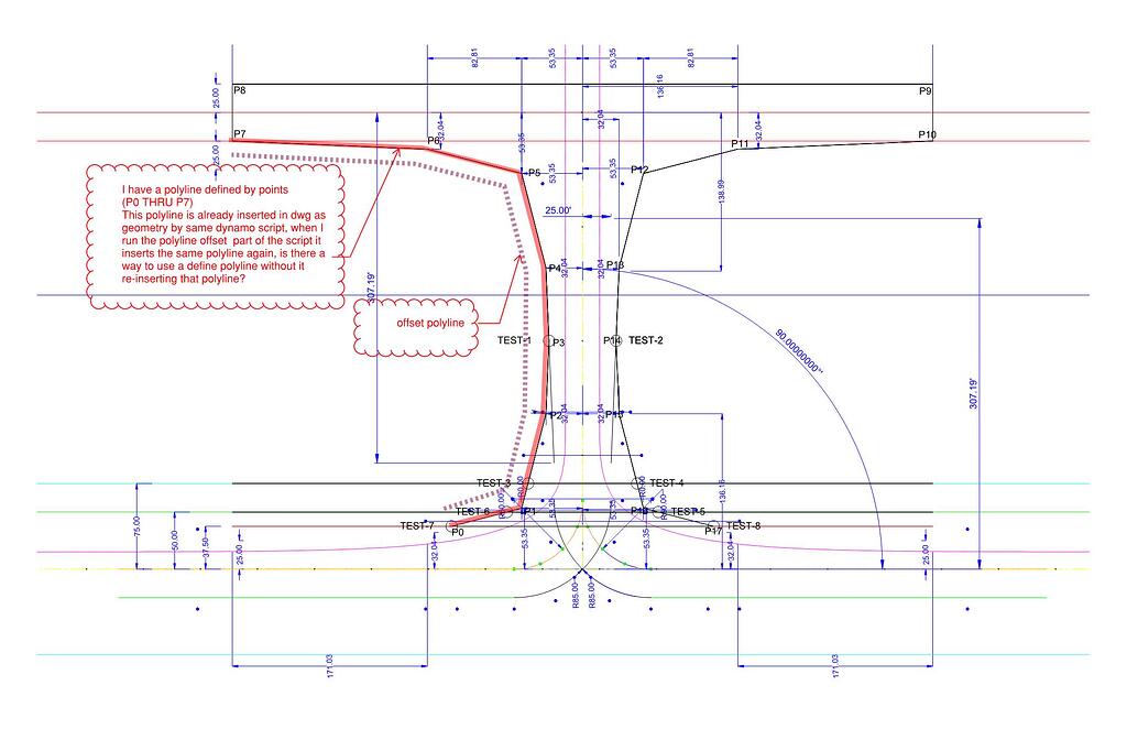 Polyline Offset Without Re Inserting Previously Defined Polyline Civil3d Dynamo