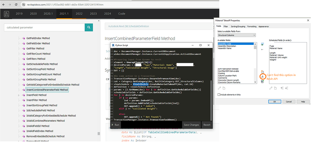 Adding Calculated Parameter using Revit API - Developers - Dynamo